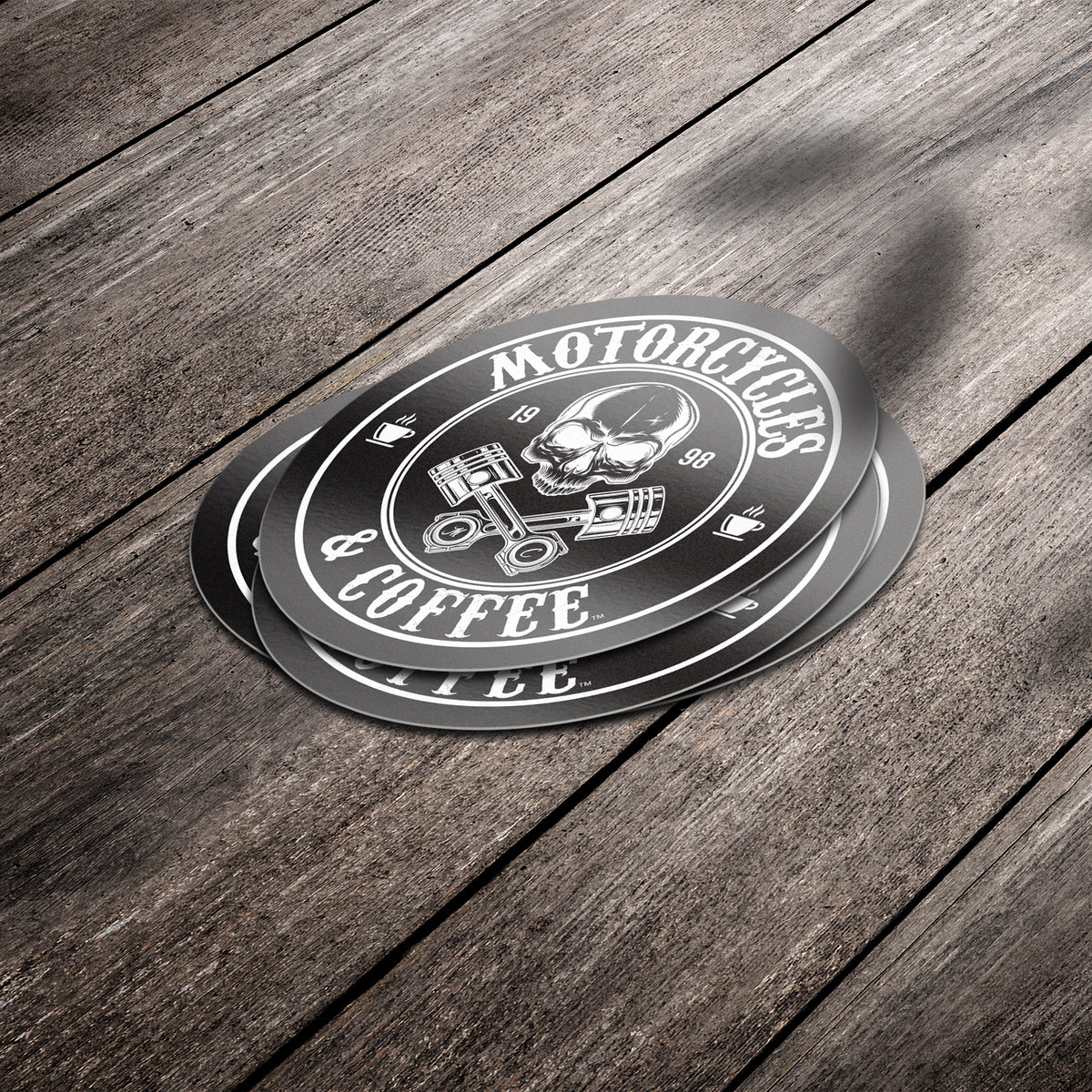 Piston Skull - Premium Stickers